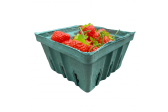 1 Quart Fibre Berry Box - US size - Wellington Produce Packaging