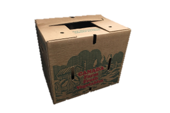 1 1/9 Bushel Carton - Unwaxed - Wellington Produce Packaging