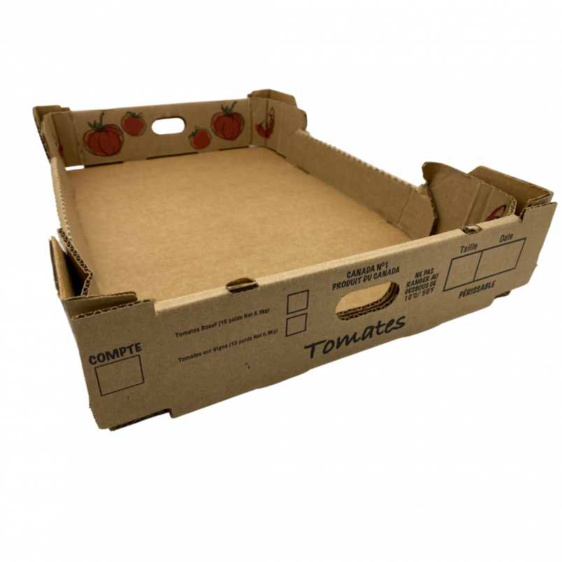 15 Lb Tomato Box - Wellington Produce Packaging