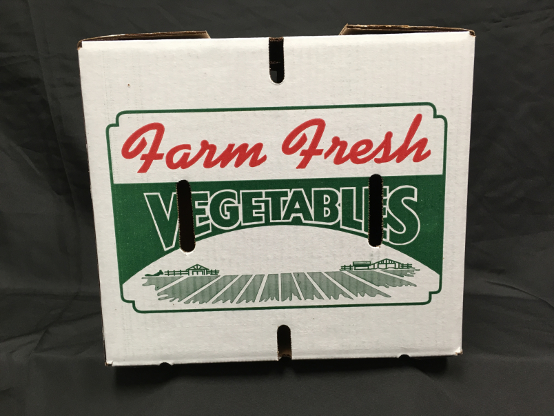 1 1/9 Bushel Waxed Carton - Wellington Produce Packaging