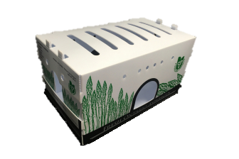 28 lb Plastic Asparagus Carton - Wellington Produce Packaging