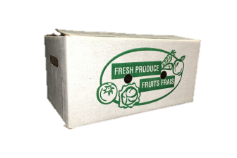 Half Bushel Waxed Carton - Wellington Produce Packaging