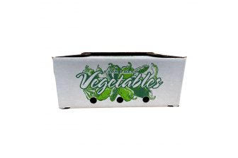 Half Bushel Waxed Carton - Wellington Produce Packaging