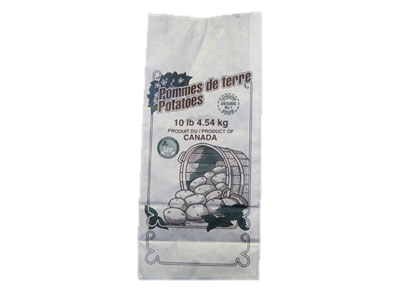 10 lb Paper Potato Bag - Solid - Wellington Produce Packaging
