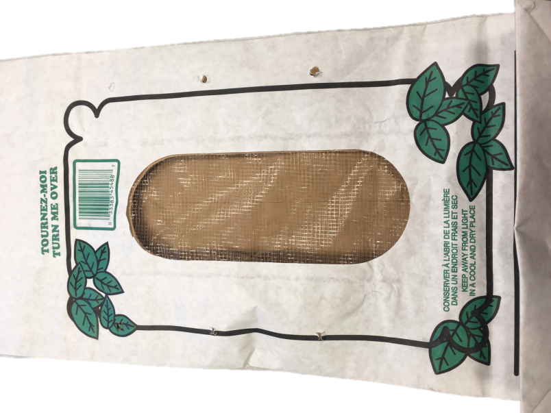 5 lb Paper Potato Bag - Window - Wellington Produce Packaging